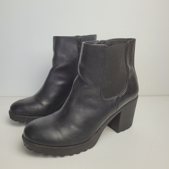 Wanted | Shoes | Wanted Boots Ankle Platform Chunky Heel Goth Y2k Black ...